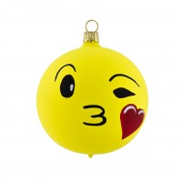 Smiley Kugel Set 3 Stück aus Glas | glaszauber-lauscha.de